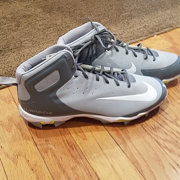 Nike | Shoes | Mens Nike Alpha Huarache Grey Baseball Cleats | Poshmark